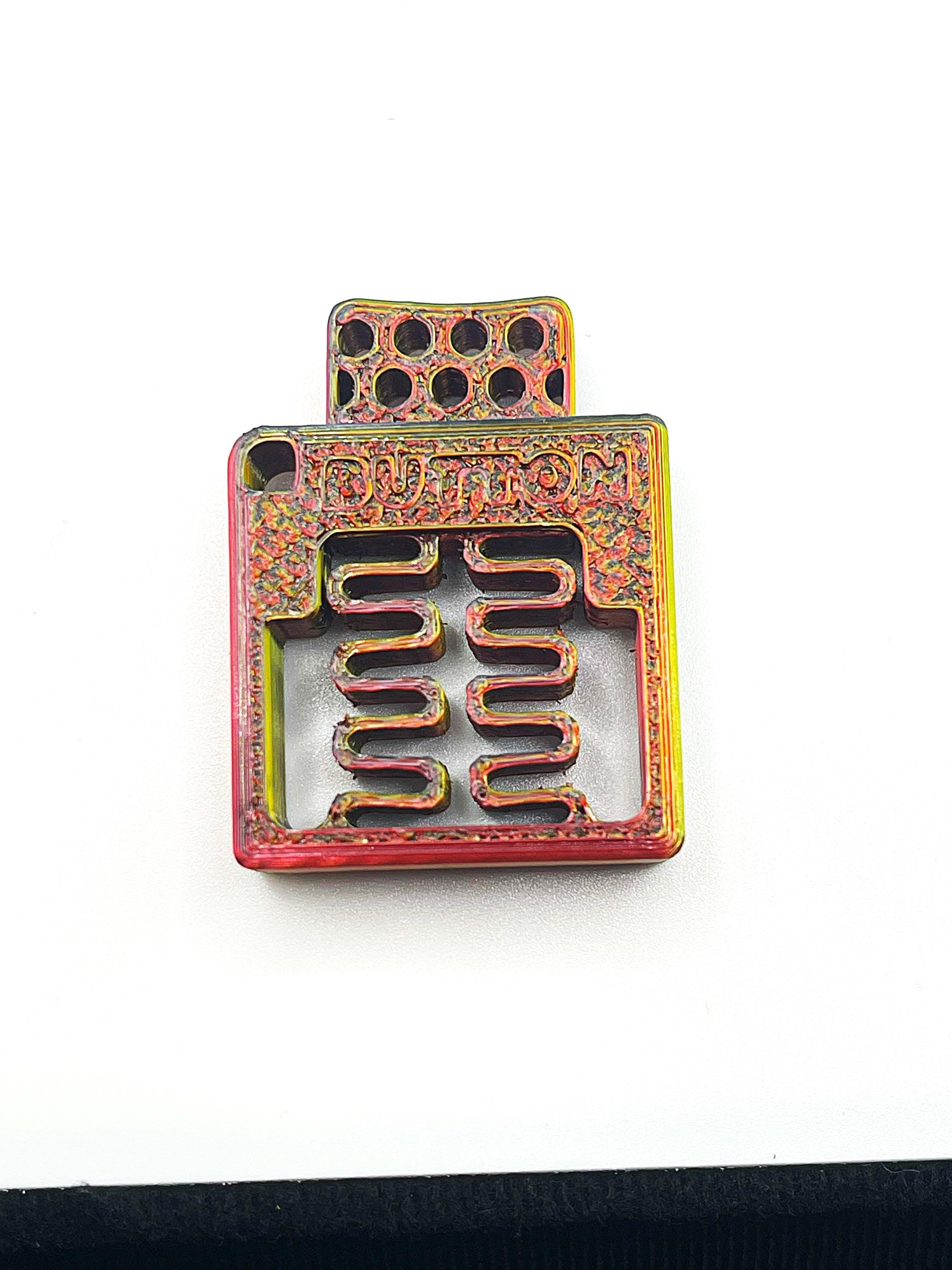 Heavy Duty Button Fidget Toy: Strong Keyring Gadget