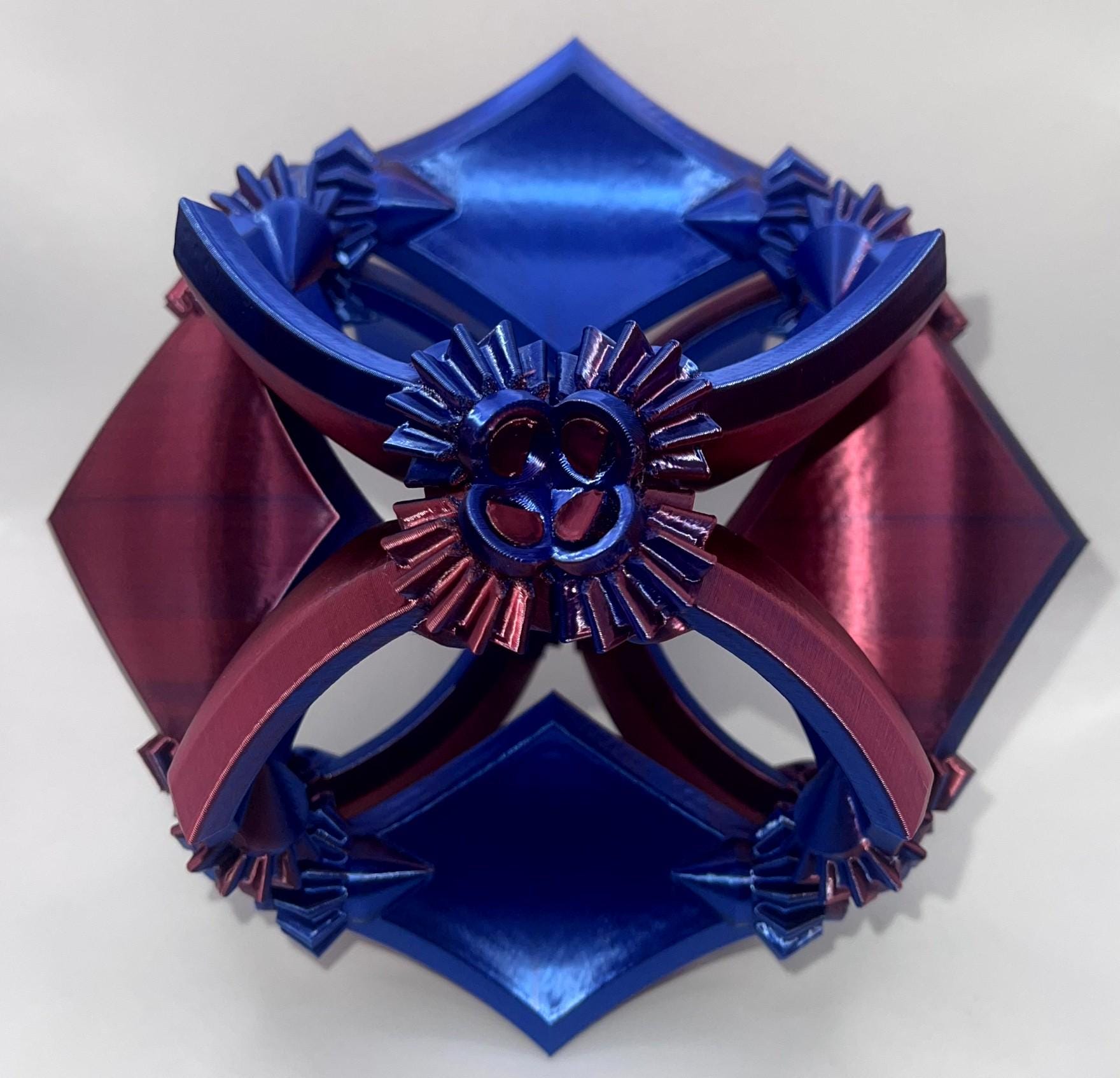 Gear Orb Fidget: Rotating Shape-Shifting Orb Toy