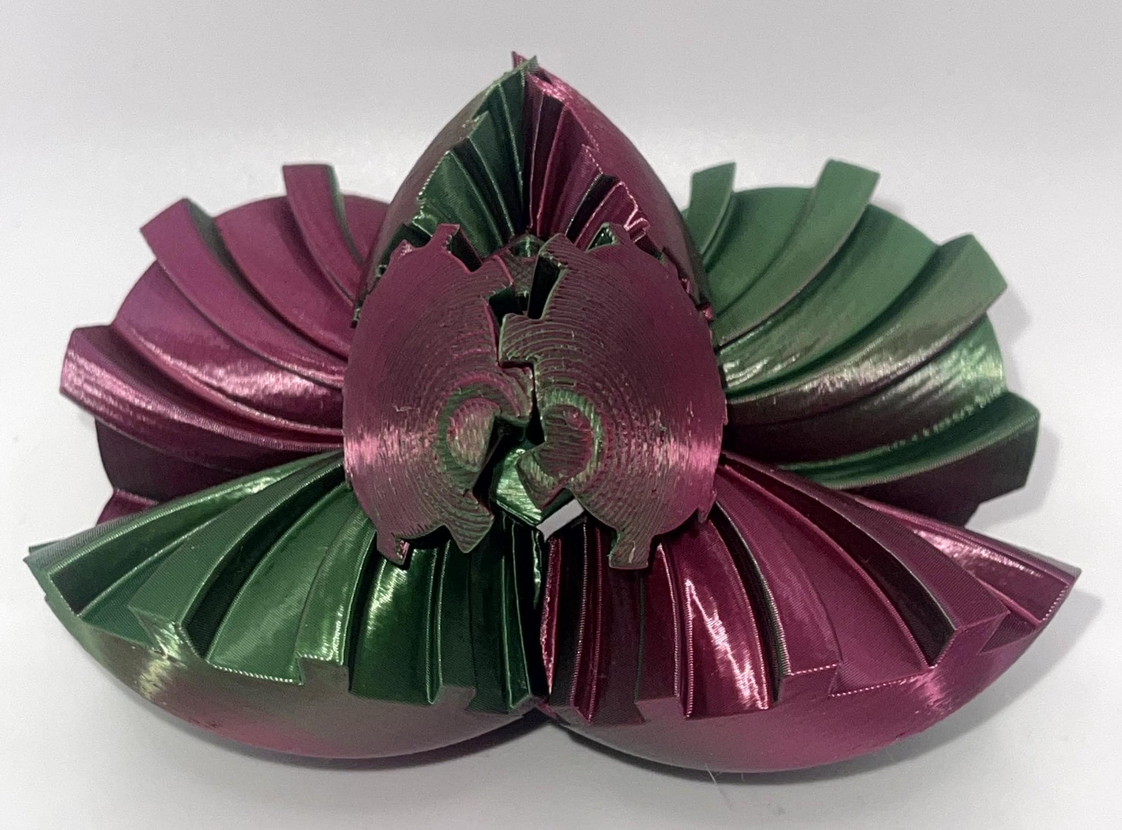 Gear Ball Fidget – 3D Printed Rotating Shape-Shifting Sphere